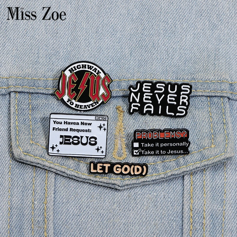 Faith-in-Jesus-Enamel-Pins-Custom-JESUS-NEVER-FAILS-Brooches-Lapel ...