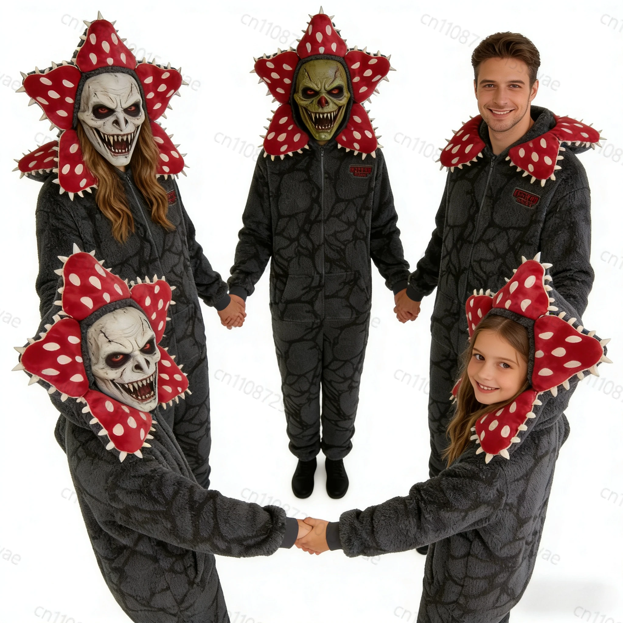 Monster Things Cosplay Pajamas Onesies For Adults Kids Scarry Flower ...