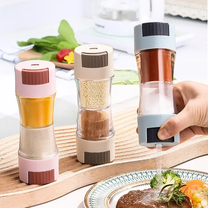 0-5g-Metering-Salt-Shaker-Press-Type-Dispenser-Double-headed-Sugar ...