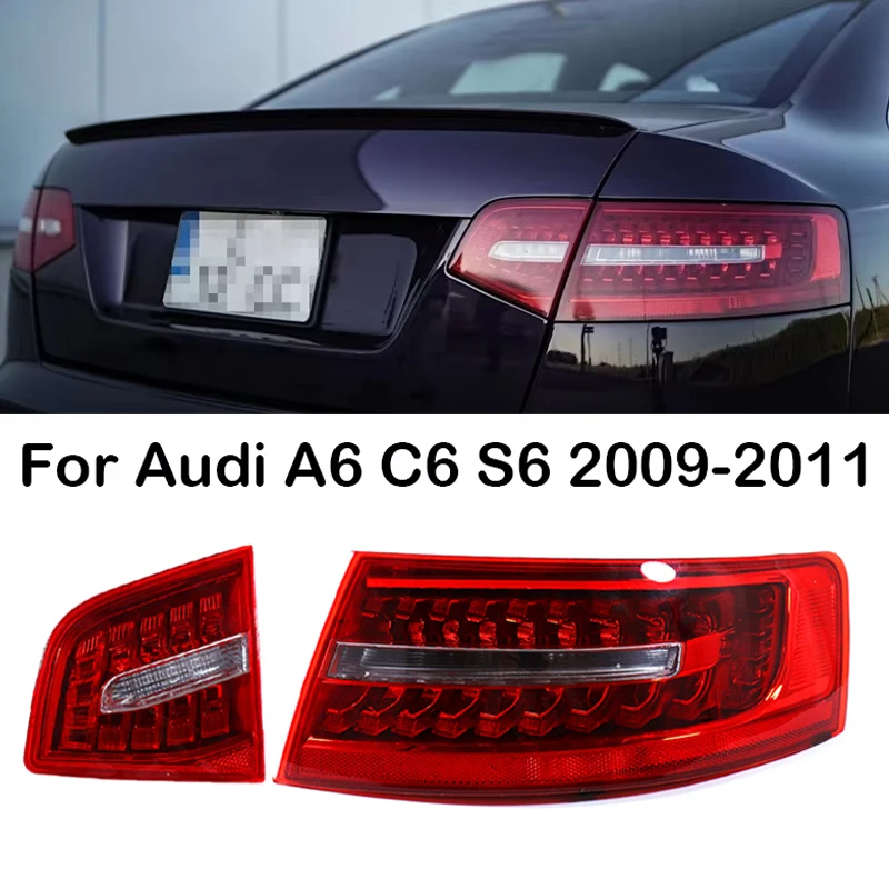 Car Rear LED Tail Light Turn Signal Brake Rear Lamp For Audi A6 C6 S6 ...
