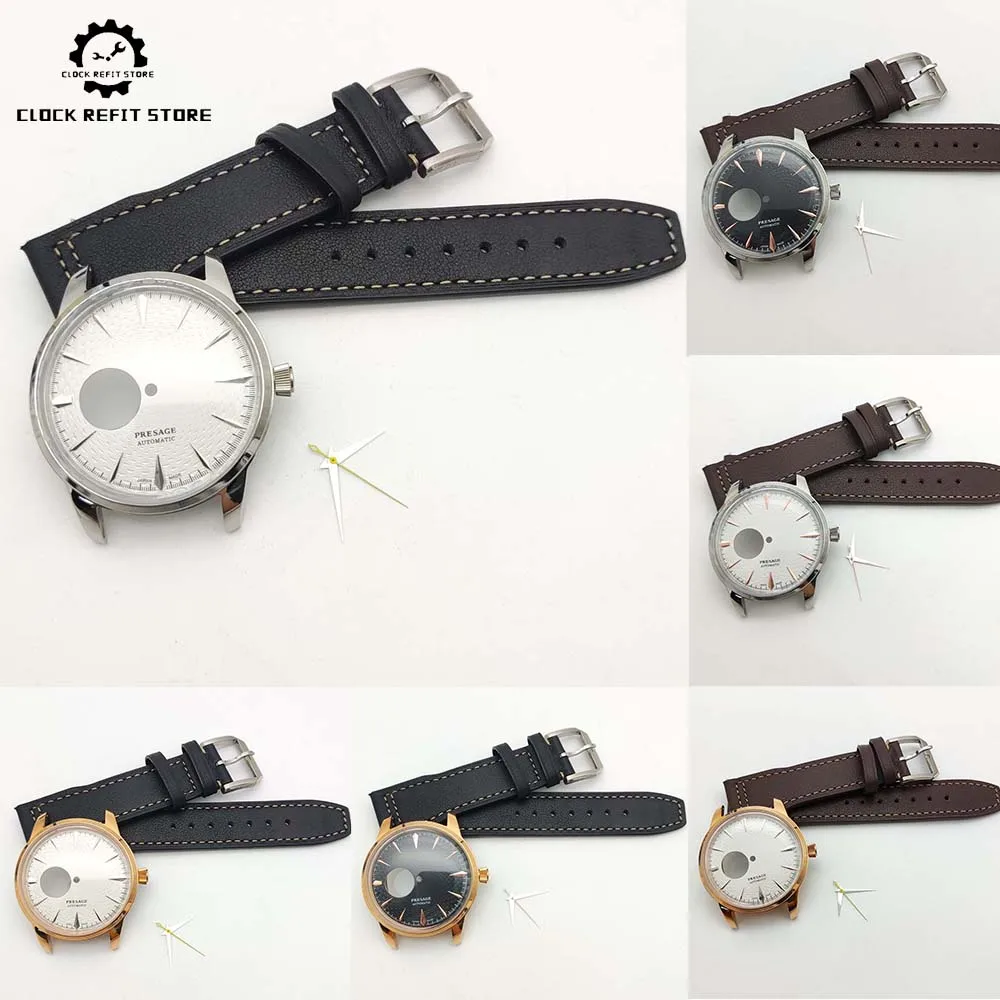 Men-s-Watch-Kit-Face-Hands-Strap-Plexiglass-40mm-Round-Case-NH38 ...