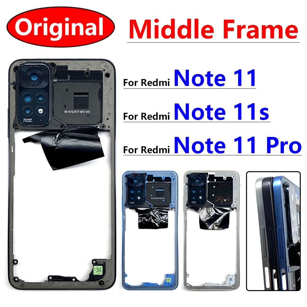 Original-For-Xiaomi-Redmi-Note-11-4G-Note-11s-Note-11-Pro-5G-Middle ...