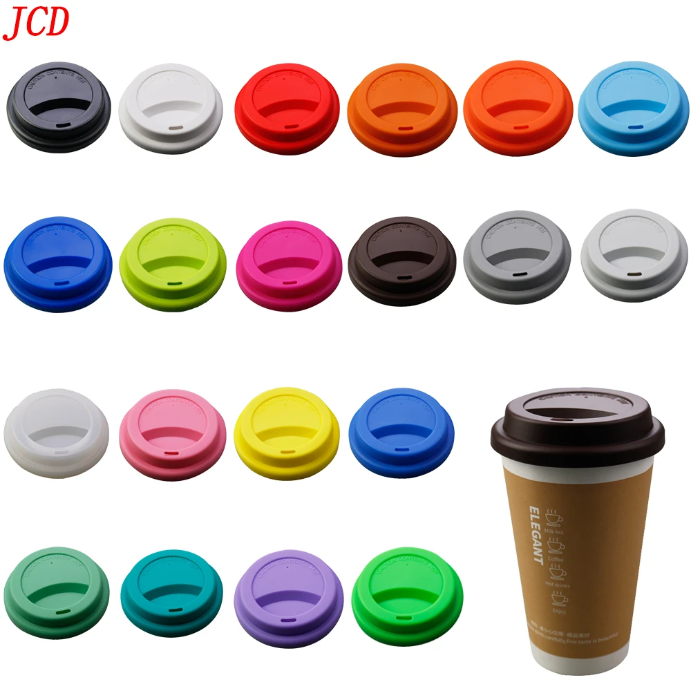 1PCS 9cm Universal Reusable Silicone Cup Lids Fresh Cover Silicone ...