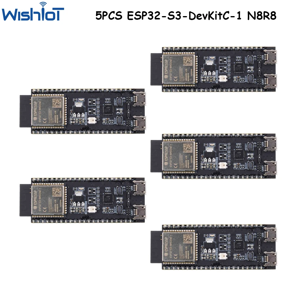 5x-ESP32-S3-Development-Board-Based-on-ESP32-S3-WROOM-1-Built-in ...