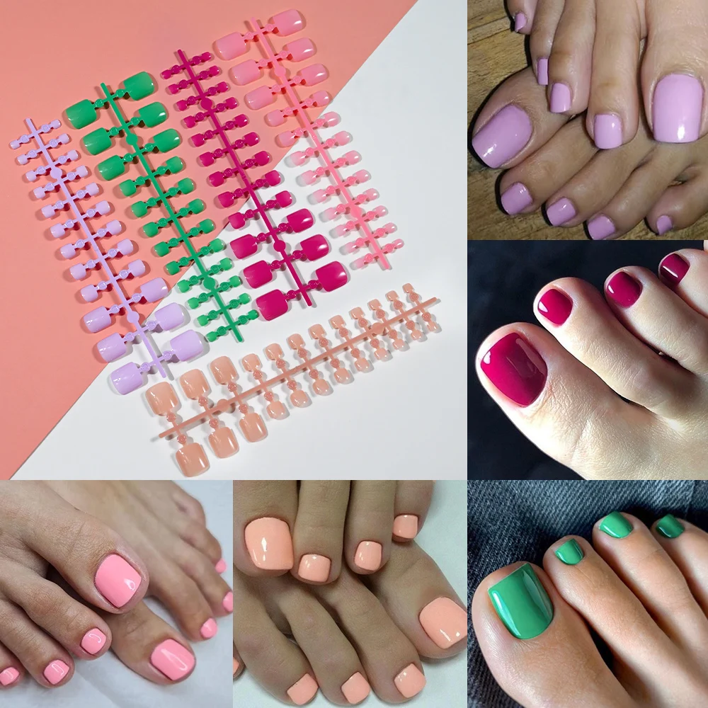 Nail Ideas for Feet: The Ultimate Guide to Sparkling Square Press-On ...