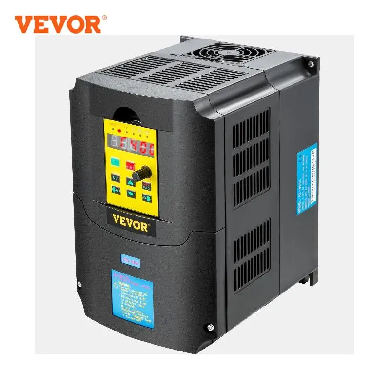 Vevor 2.2/3/4/7.5kw Vfd Frequency Inverter 110v/220v 1/3p Input 3p Output Variable Frequency ...