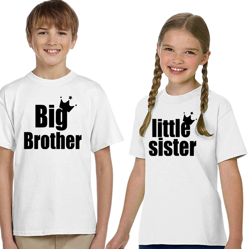 Big Brother Little Brother Set Sisters Matching Outfits Sibling T Shirt ...