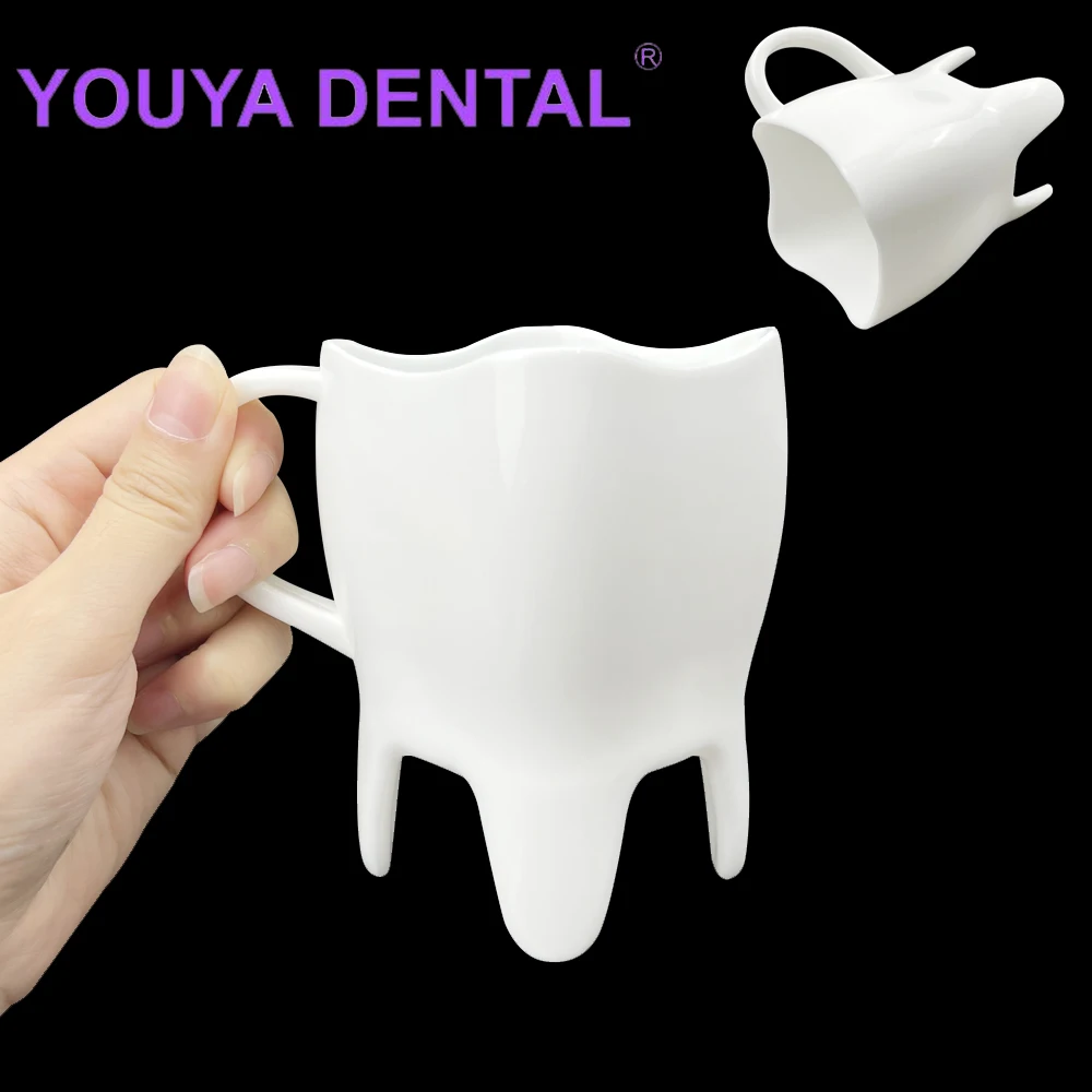 Creative-Tooth-Shaped-Water-Cups-Freestanding-Home-Office-Plastic-Cup ...