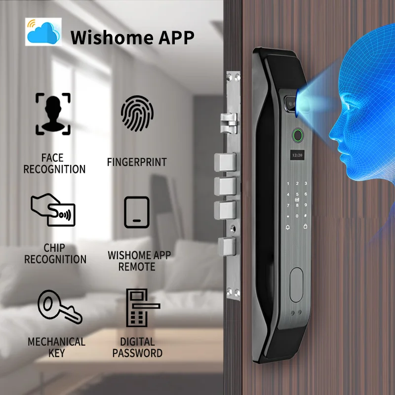PHIPULO-3D-Face-Digital-Electronic-Lock-Smart-Door-Lock-Biometric ...