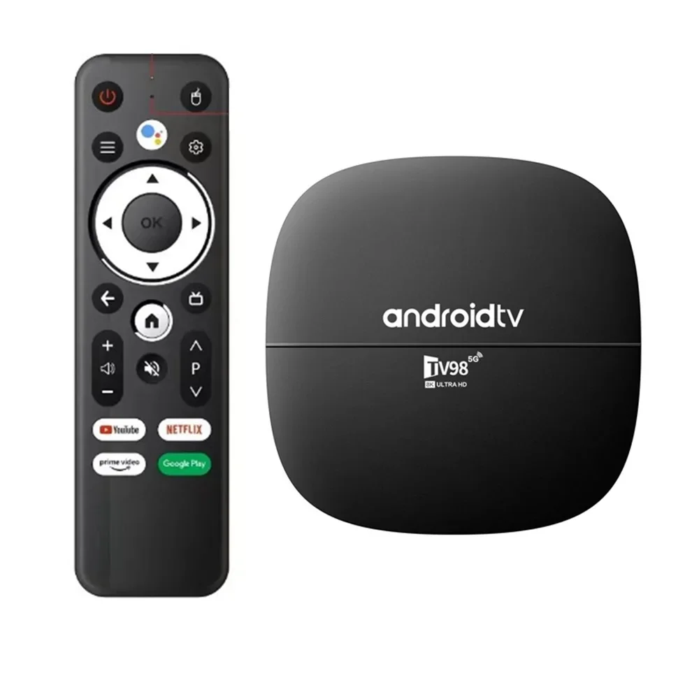 Приставка Smart TV Android 13 TvBox S TV98 5G, 8K Ultra HD, 64-бит 4K ...