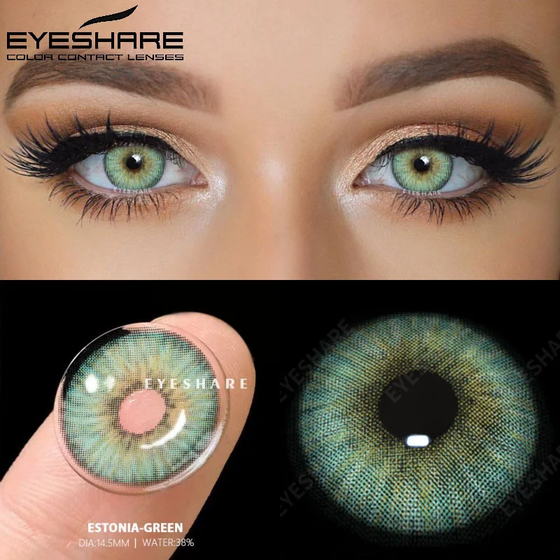 Natural Emerald Green Eyes