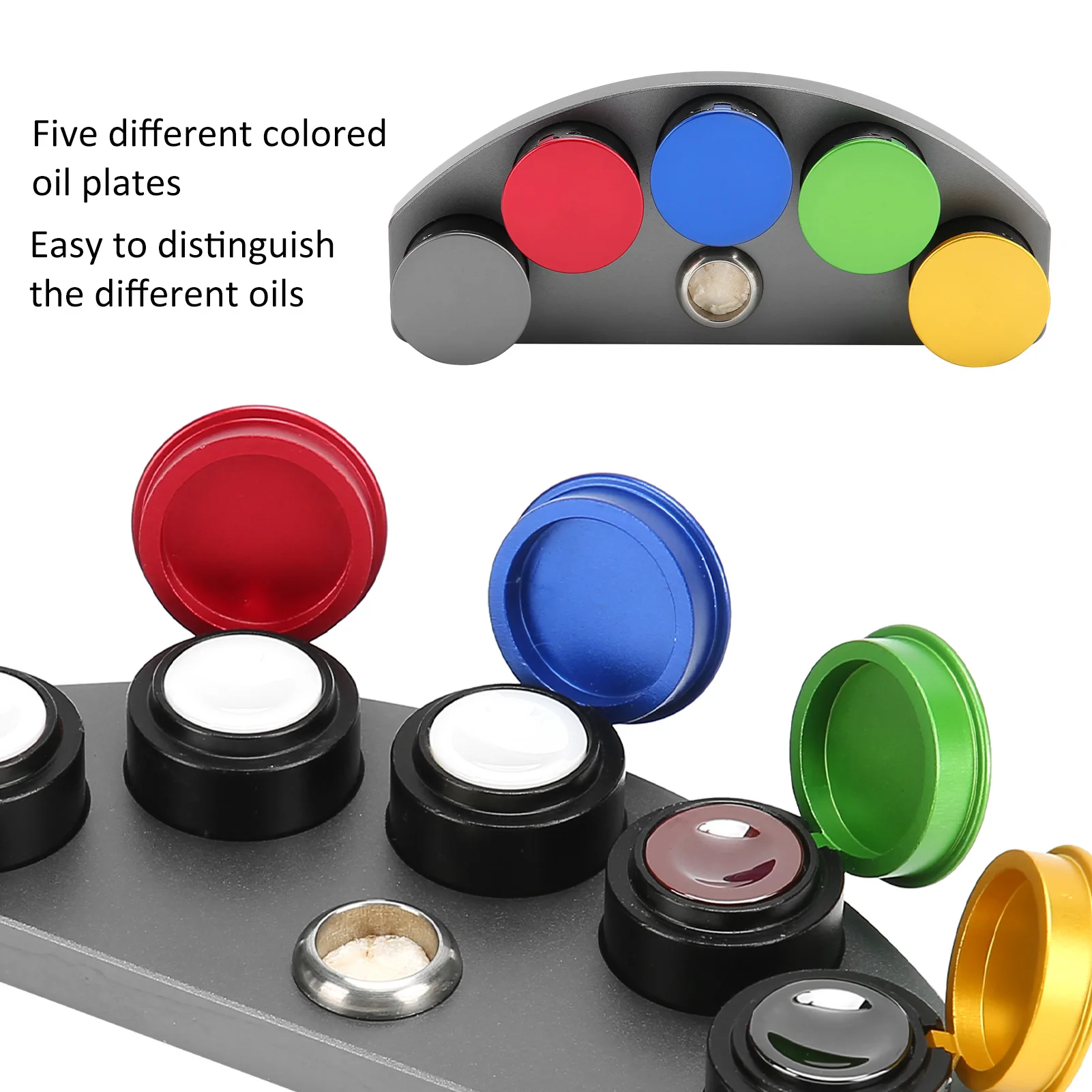 Watch Oiler Watch Oiler Kit Alloy Five Holes Watch Oil Dishes Oil Cup ...