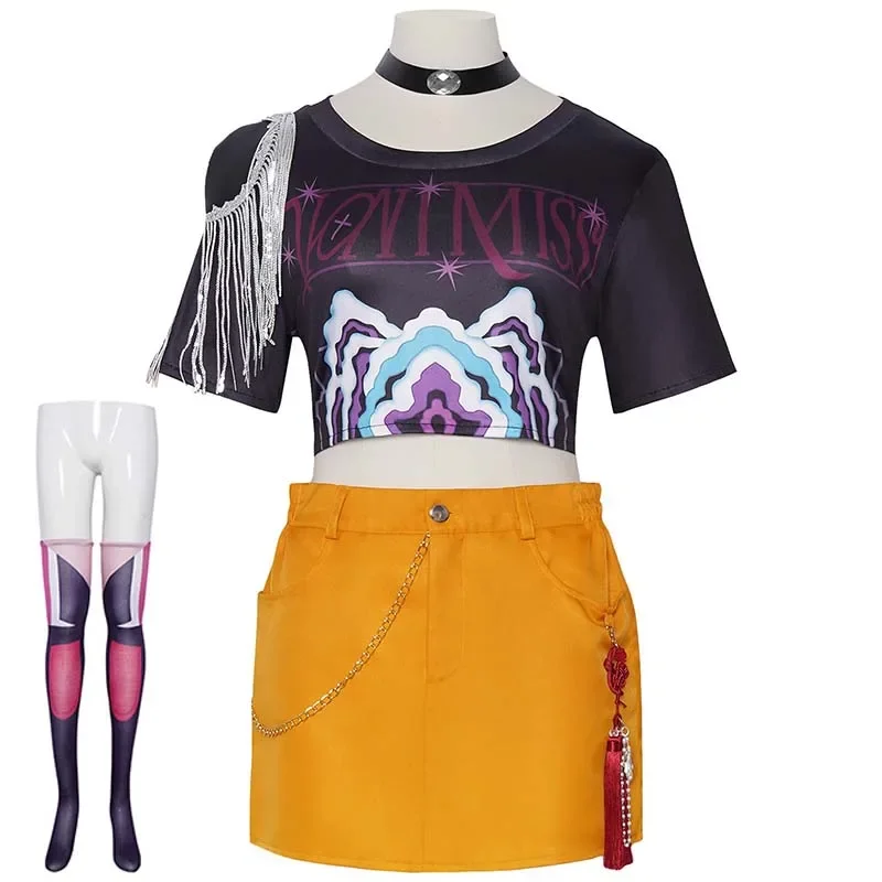 Mira Cosplay Costume Movie Hunters K-Pop Mira Colorful Uniform Demon ...