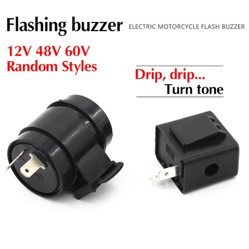 Flasher-Relay-Turn-Signal-DC-12V-48V-60V-2Pins-Buzzer-Beep-Flasher ...