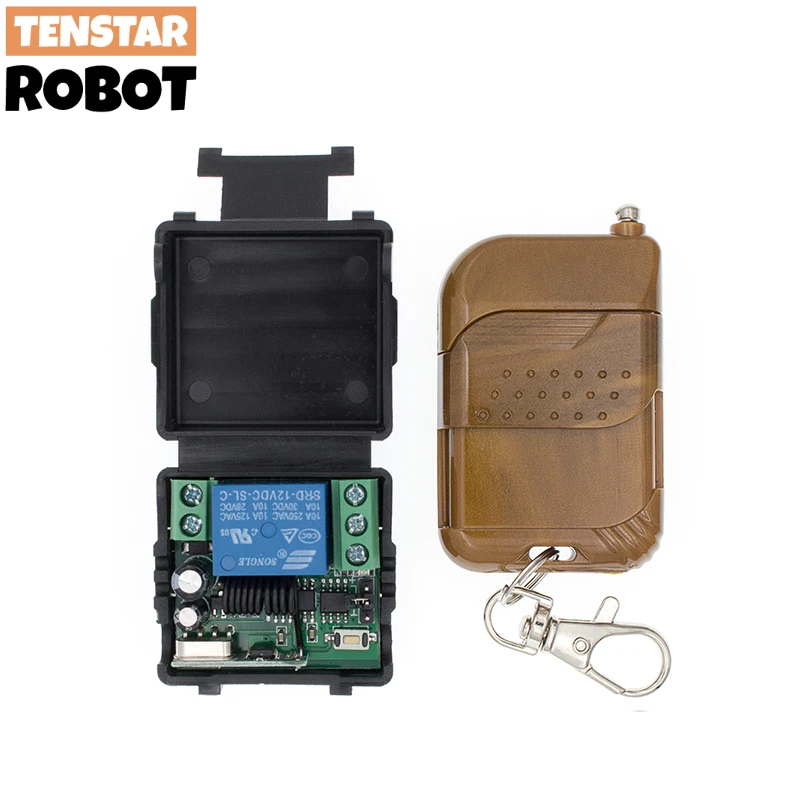 Dc 12v 1 Channel Wireless Relay Remote Control Switch Receiver ...