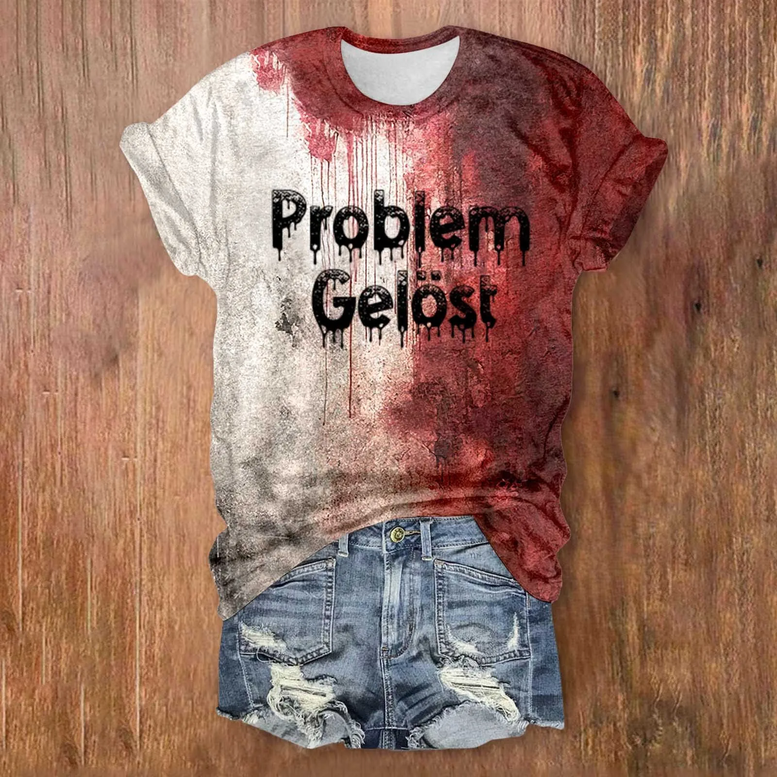 I-M-Fine-Bloody-Shirt-Problem-Solved-T-Shirt-Women-Funny-Halloween ...