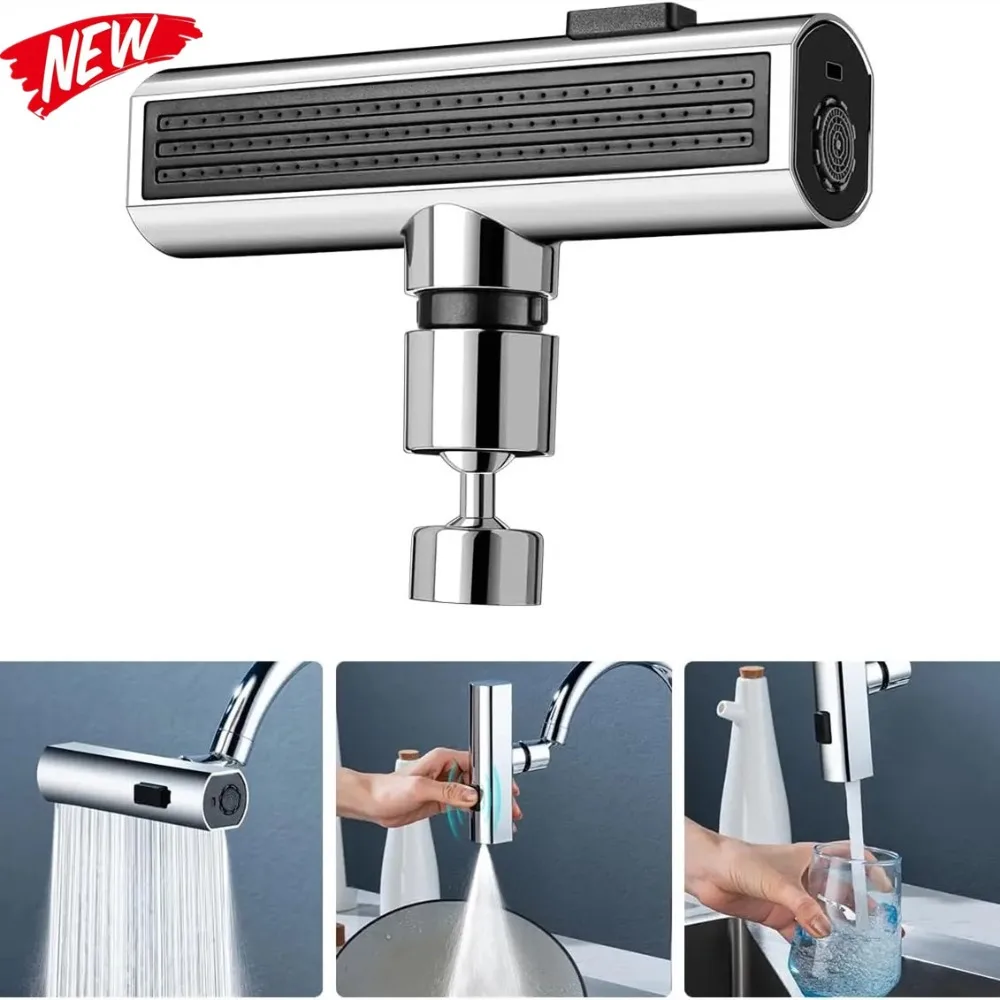 New-Kitchen-Faucet-Waterfall-Stream-Sprayer-Head-Sprayer-Filter ...