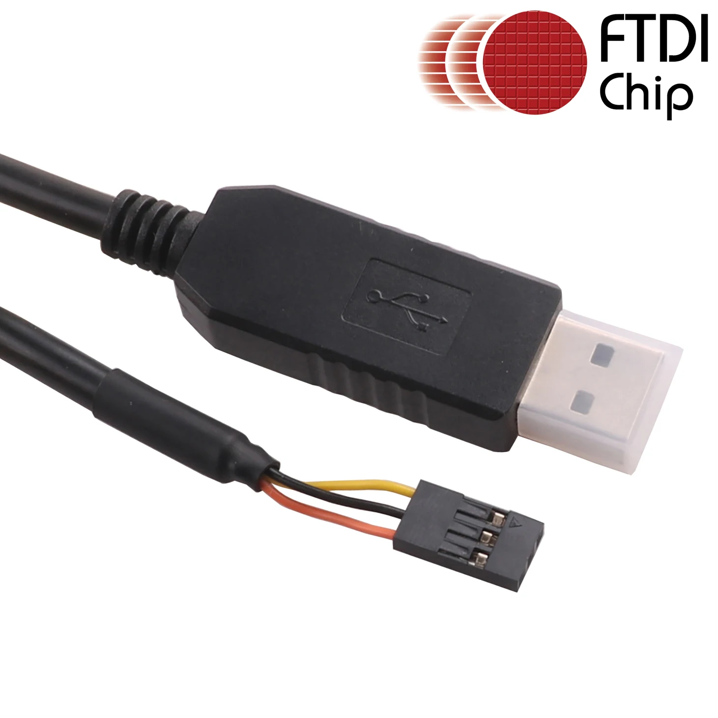 USB-to-TTL-Serial-Cable-FTDI-3-3V-5V-3P-Dupont-Header-Connector-3-Pins ...