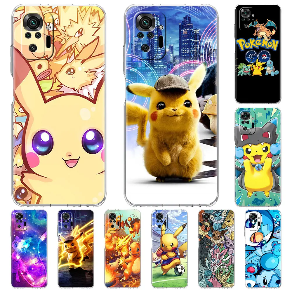 Anime-Pokemon-Pikachu-Clear-Case-For-Xiaomi-Redmi-Note-10-9-8-Pro-10S ...