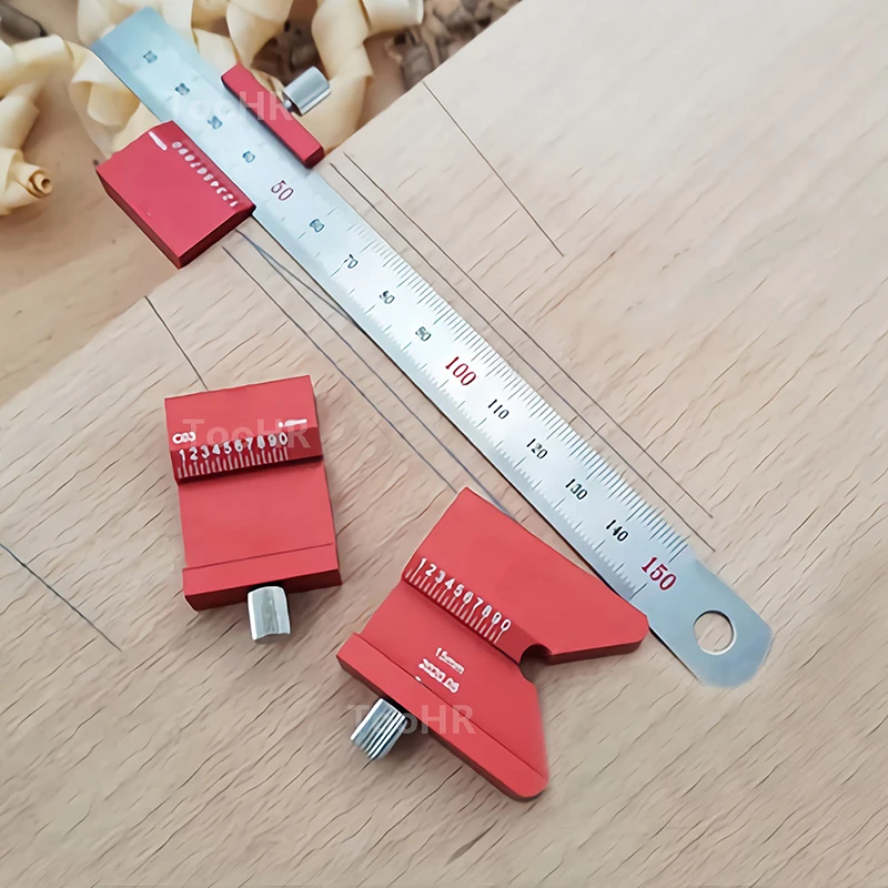 Woodworking-Rule-Steel-Ruler-Positioning-Slide-Stops-Right-Angle-Ruler ...