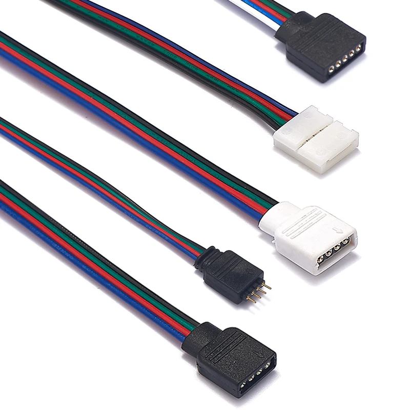 4-Pin-5-Pin-Male-Female-LED-Strip-Connector-With-15cm-Cable-RGB-Cable ...