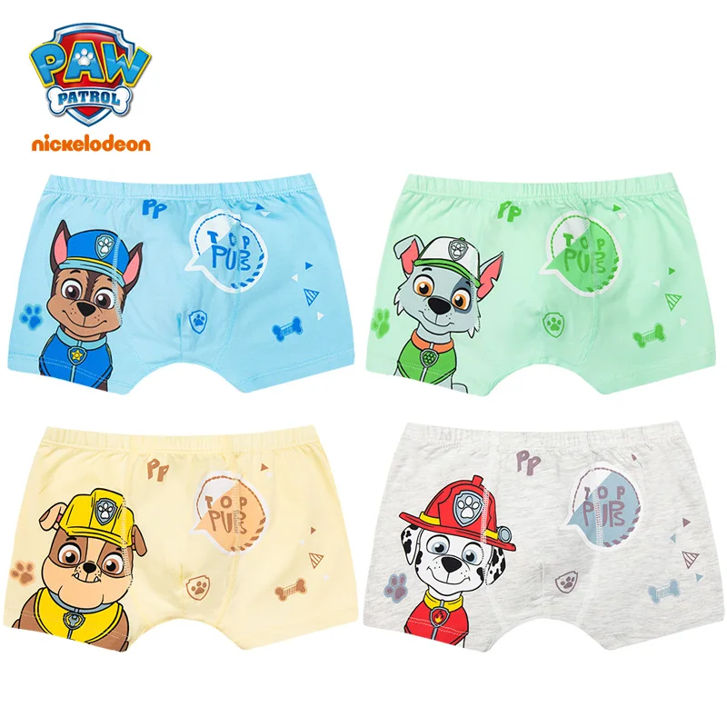 Lote de 4 bóxers de algodón 100 % auténticos de Paw Patrol ropa ...