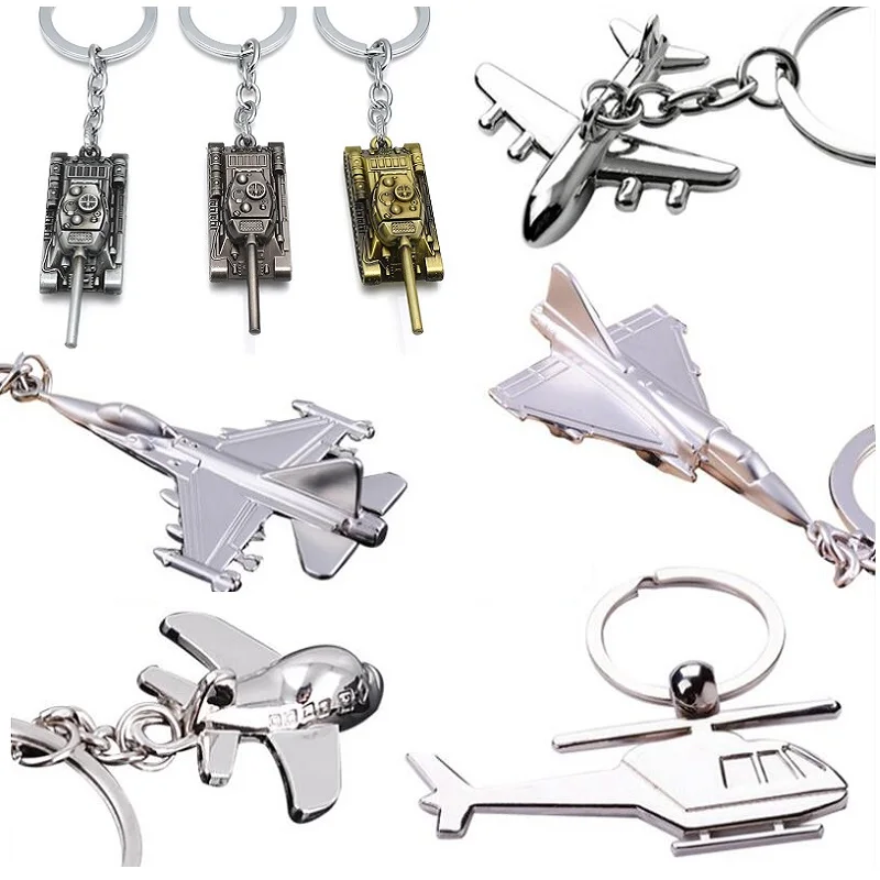 World-War-Game-Airplane-Keychain-For-Man-Car-Key-Bag-Charm-3D-Tank ...