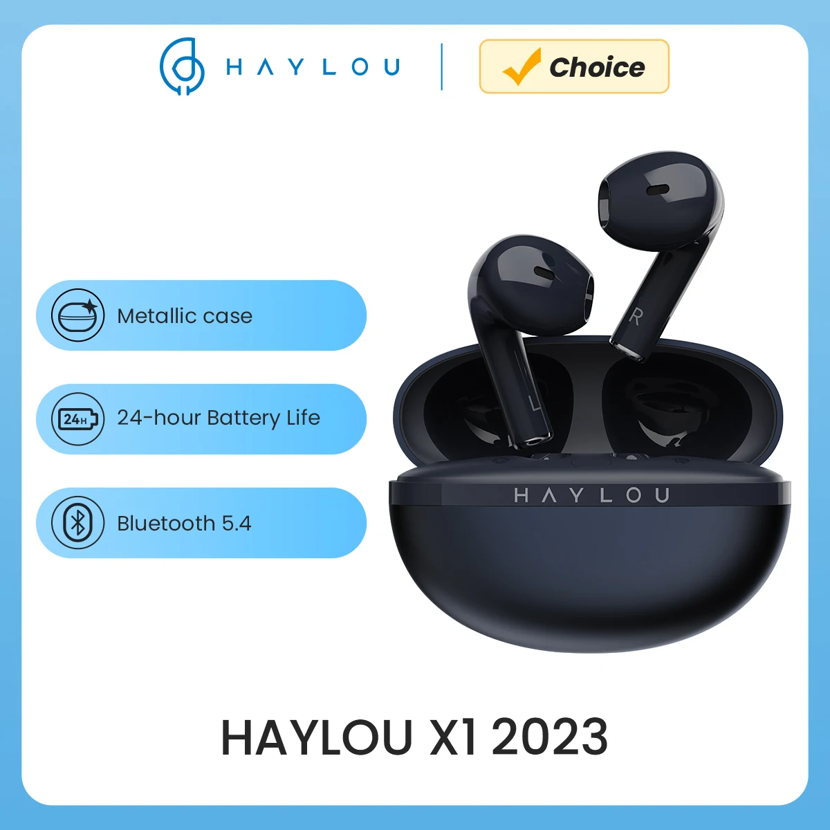 HAYLOU-X1-2023-TWS-Bluetooth-Earphone-BT5-3-Wireless-Headset-Metallic ...