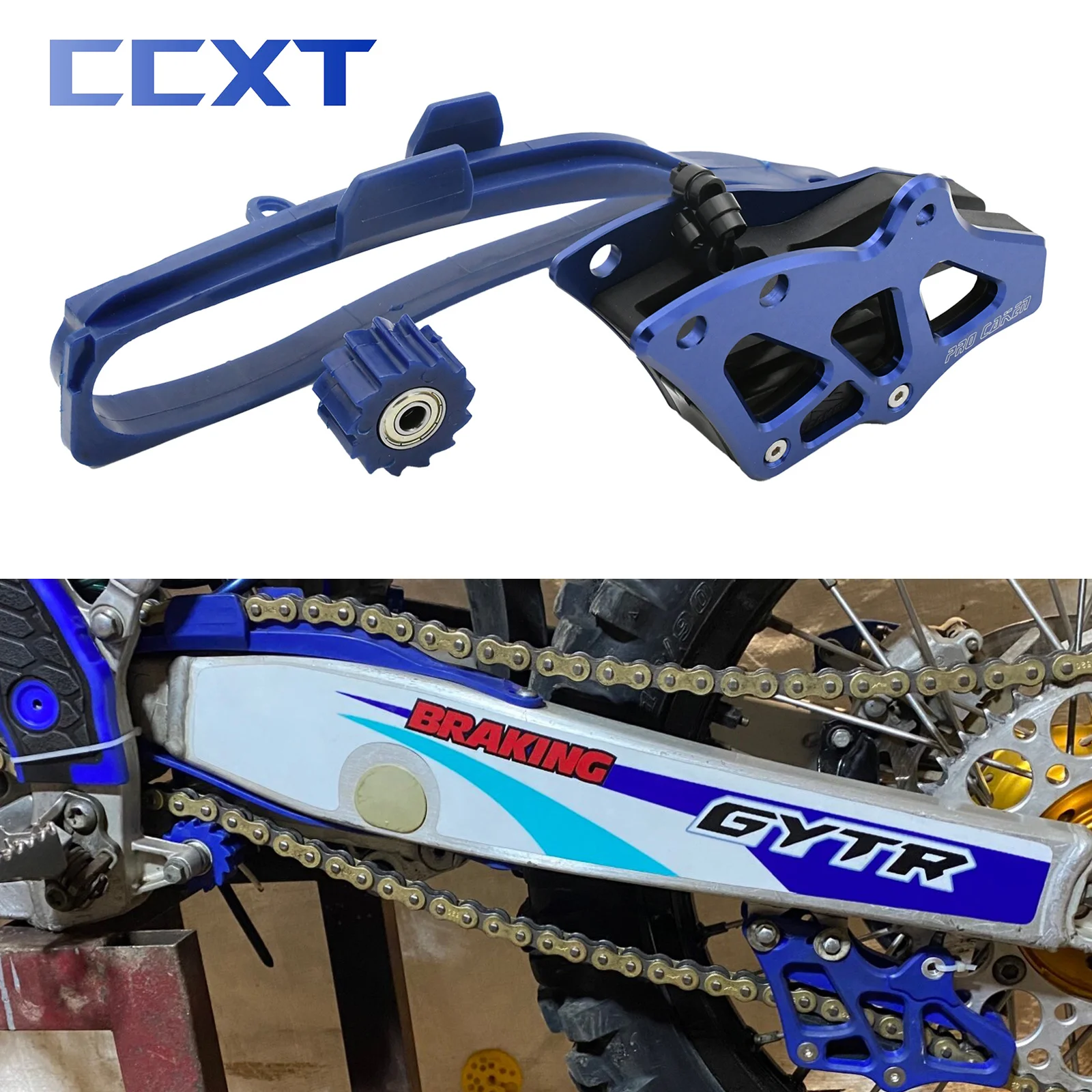 Motorcycle-Chain-Guide-Swingarm-Chain-Slider-Guide-Bottom-Roller-For ...