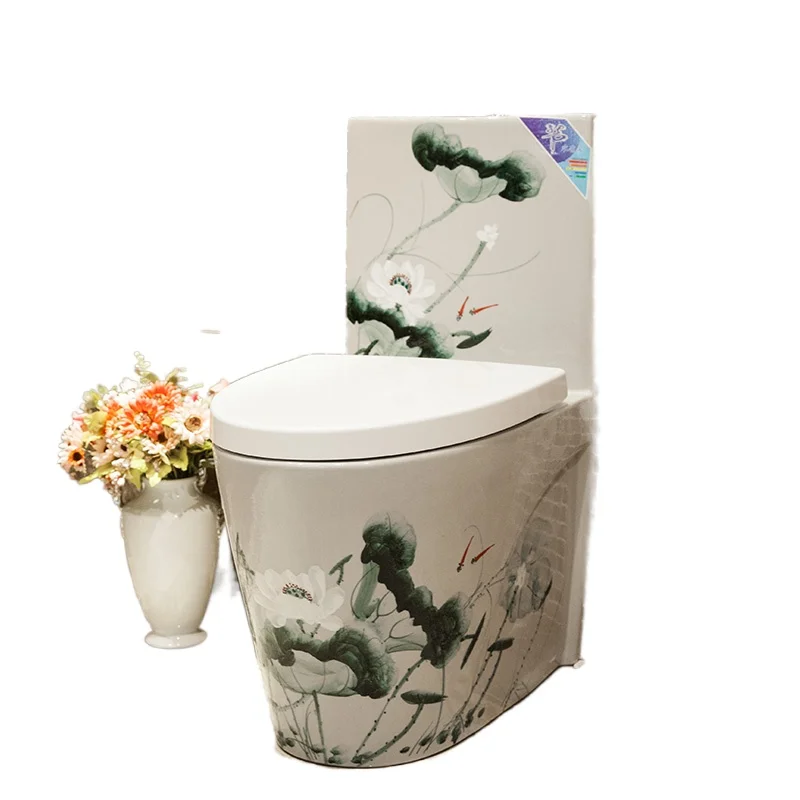 Artistic-Ceramic-Fashion-Seat-Toilet-Color-Flush-Toilet-Personalized ...