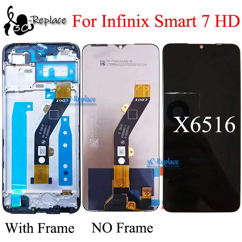 Black-6-6-Inch-For-Infinix-Smart-7-HD-X6516-LCD-Display-Touch-Screen ...