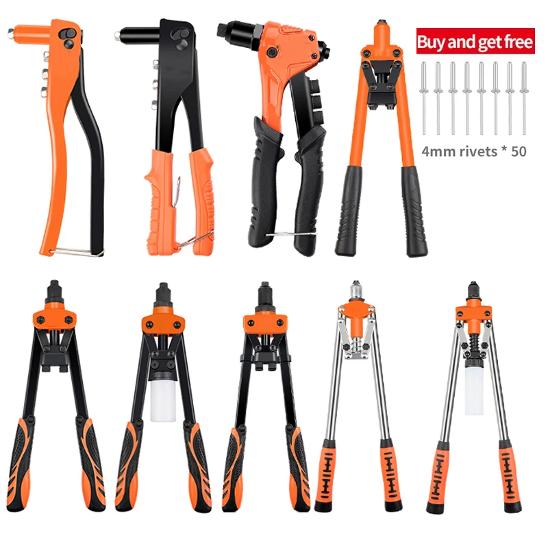 Hand-Rivet-Gun-Set-Professional-Rivet-Nut-Riveter-Construction-Stapler ...