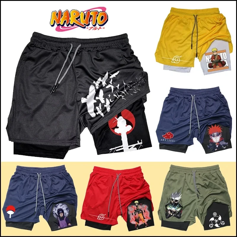 Anime-Gym-Compression-Shorts-for-Men-2-in-1-Performance-Shorts-with ...