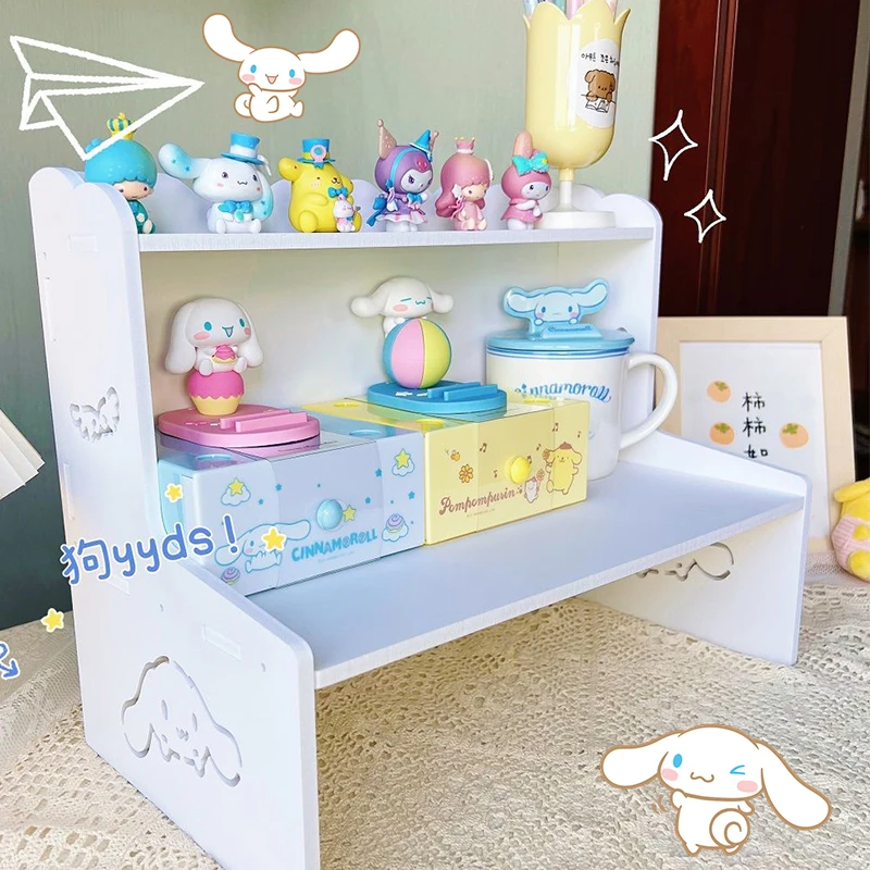 Kawaii-Cinnamoroll-Desktop-Storage-Rack-Sanrioed-Anime-3-Floors-Display ...