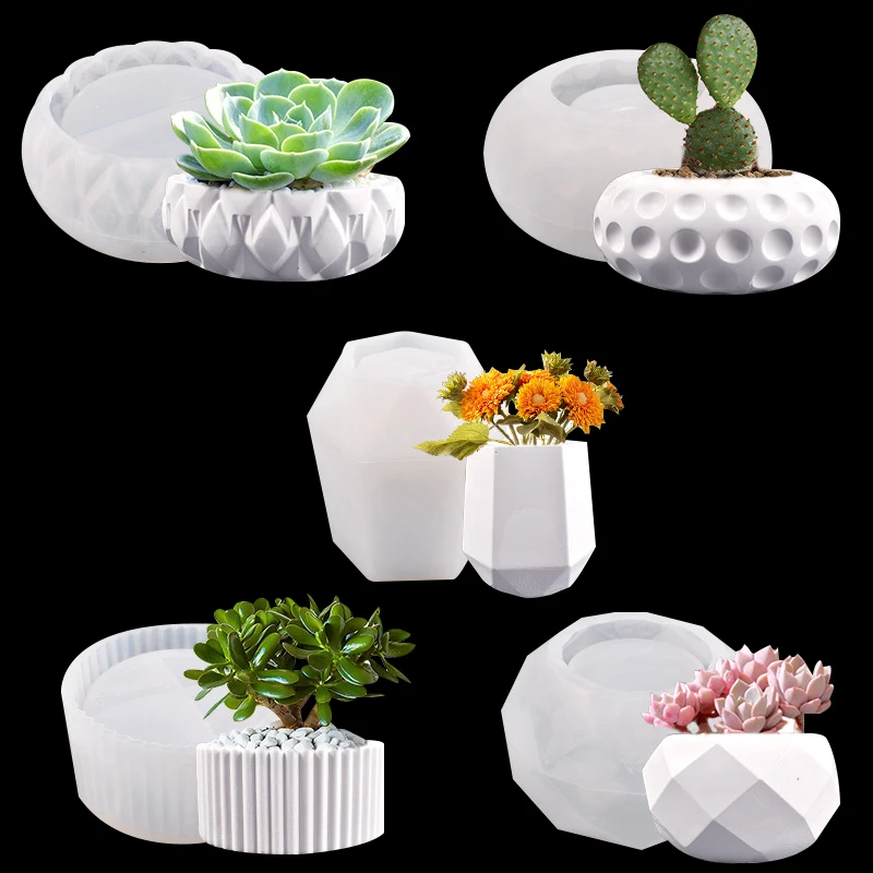 Molde-para-macetas-de-Gypsum-y-Gel-de-s-lice-caja-de-almacenamiento-de ...