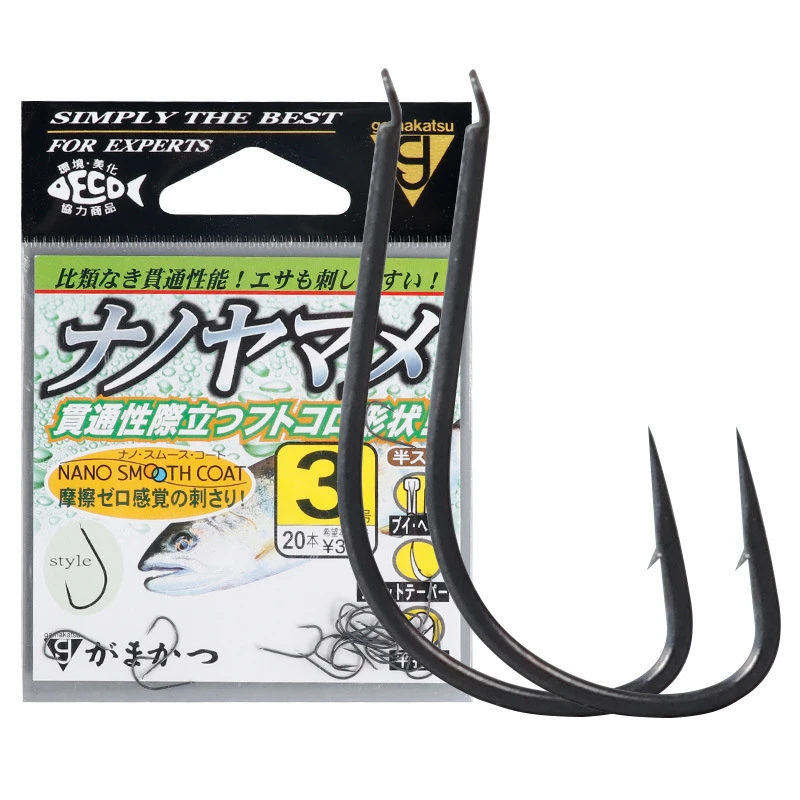 Imported From Japan Gamakatsu 68229 Thin Strips Carp Fishing Hook Semi ...