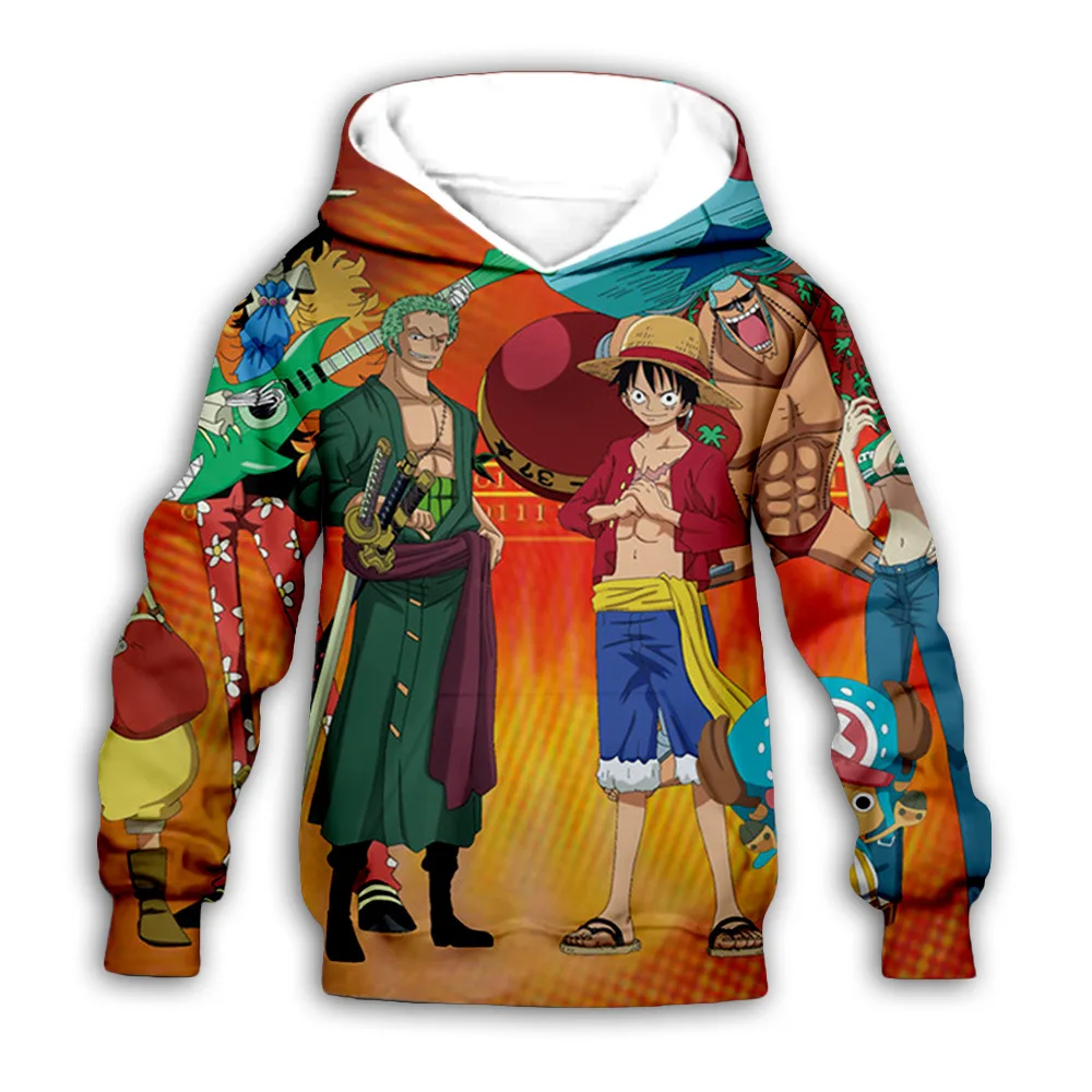 Fashion One Piece Luffy Hoodie Kids 3d Printed Children's Sweatshirt ...