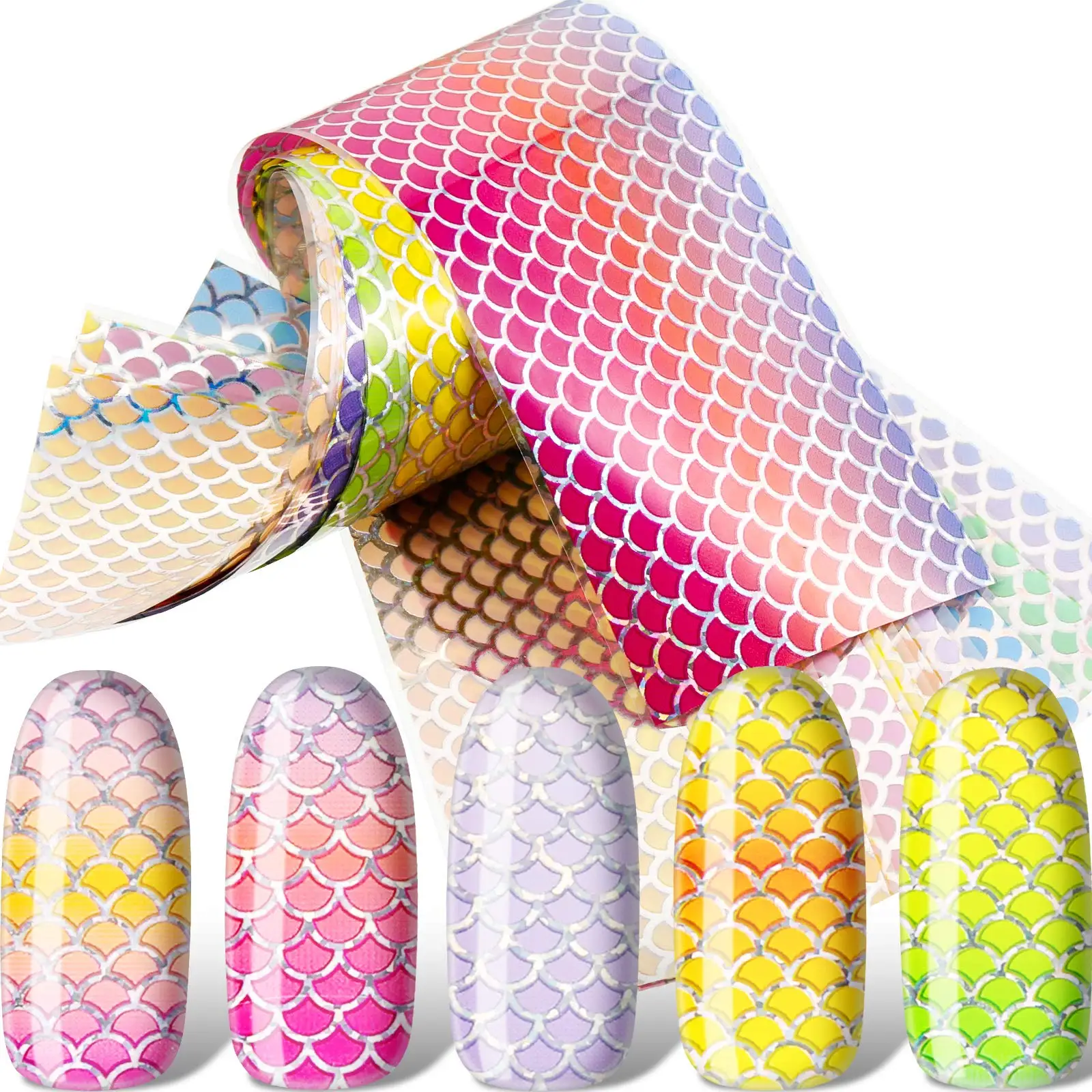Fish-Scales-Nail-Art-Foils-Colorful-Nail-Foil-Transfer-Stickers-Decals ...