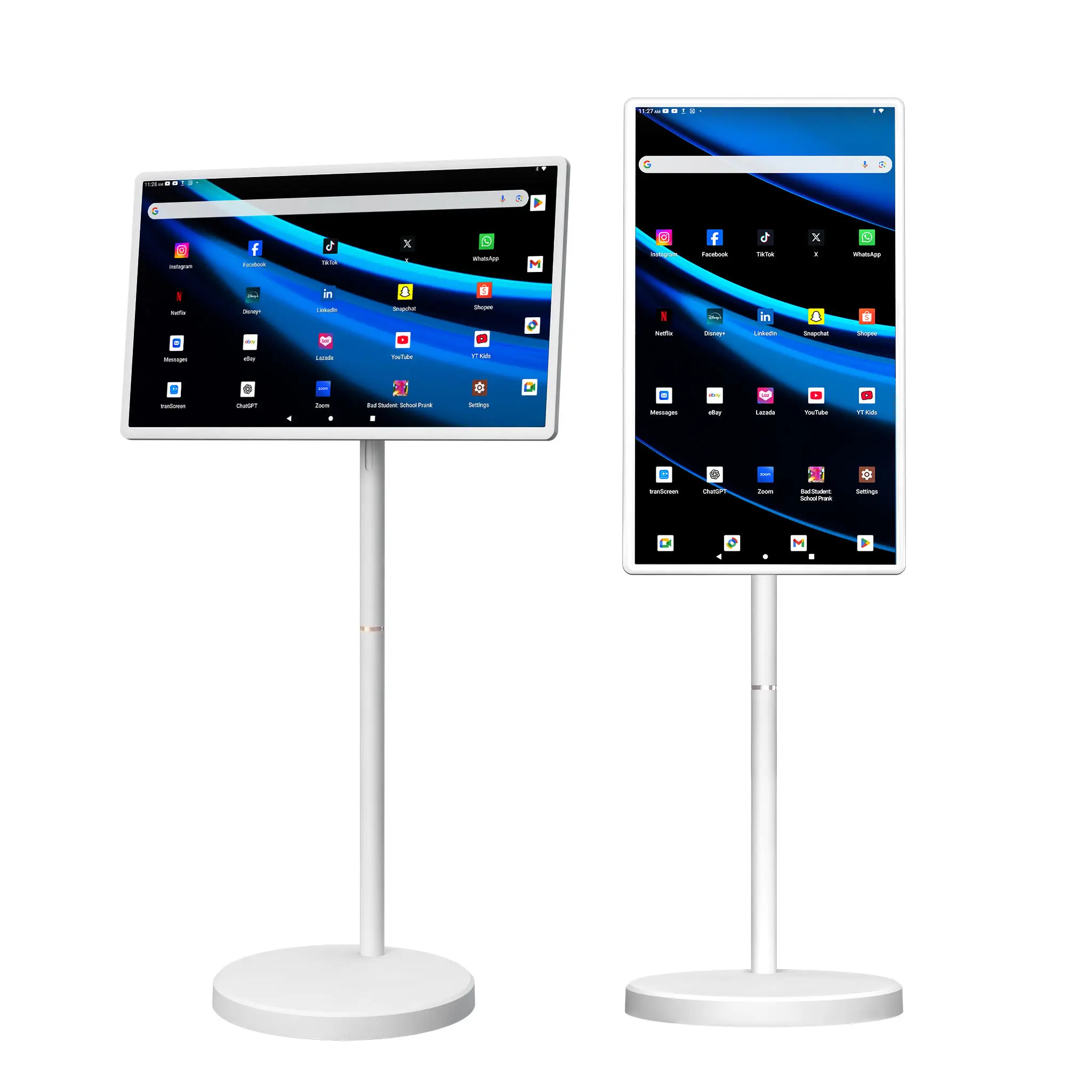 hot 32 Inch Android Portable Smart TV with Battery Capacitive Display ...
