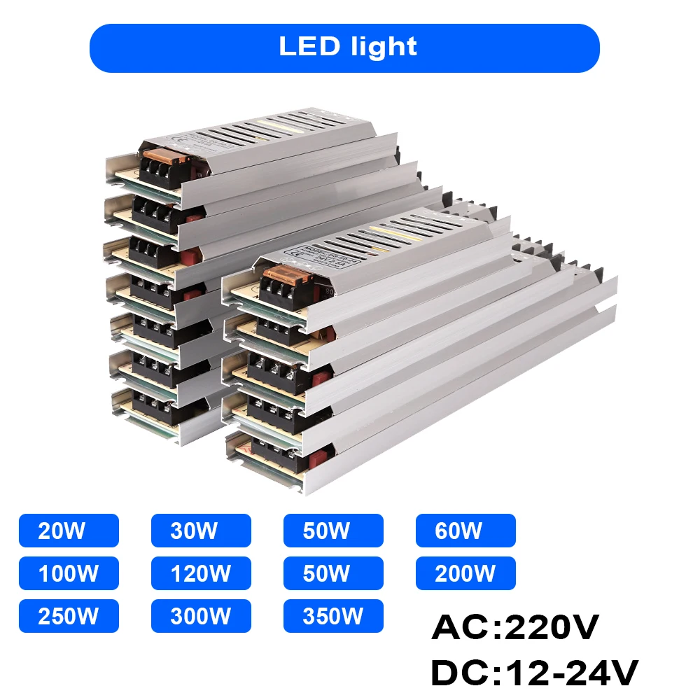 LED-Driver-Power-Supply-AC220-to-DC12V-DC24V-12W-24W-60W-120W-200W-300W ...