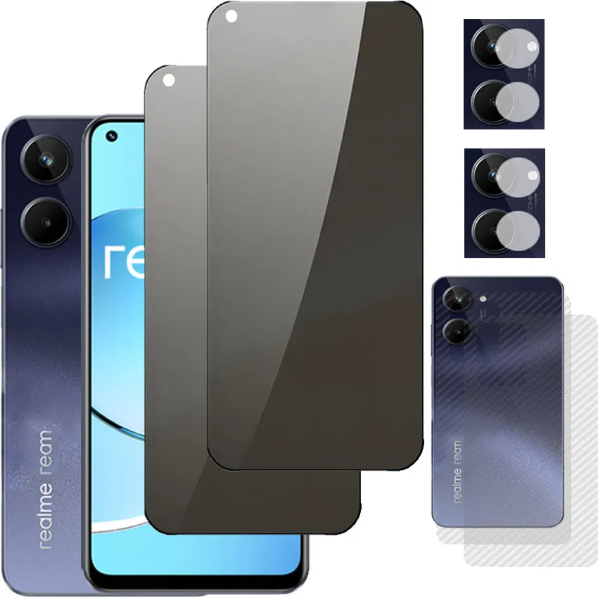 Anti-Spy Glass For realme 10 Privacy Screen Protector realme10 realmi ...