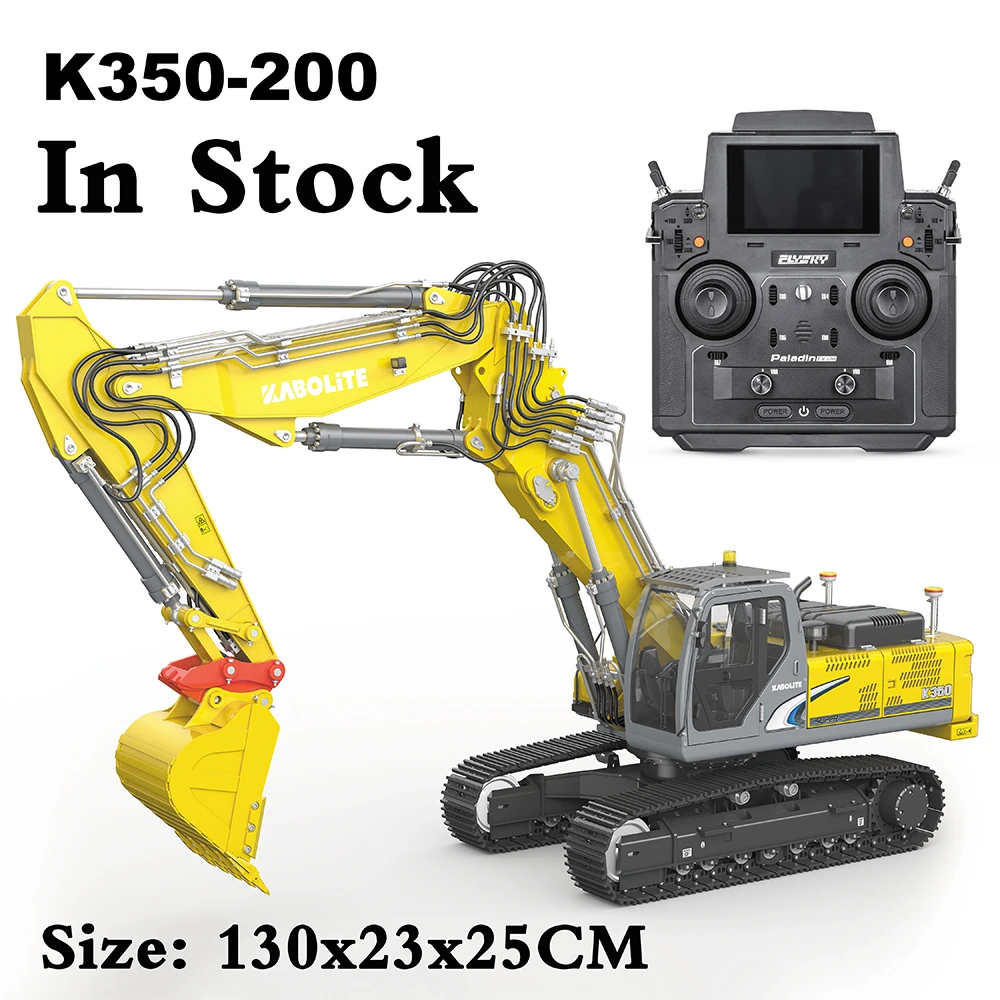 Kabolite K350-200 1/14 Rc 3 Section Boom Hydraulic Excavator Model ...