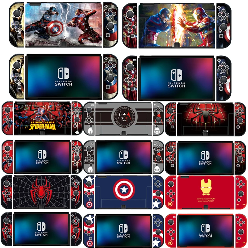 Marvel-Spiderman-Captain-America-PC-Protective-Case-For-Switch-OLED ...