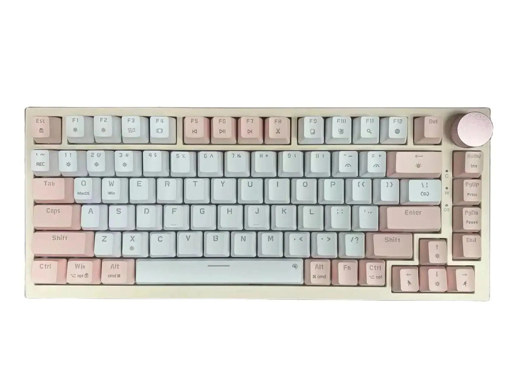 AK82-Wired-Gaming-Mechanical-Keyboard-Pink-White-Mixed-Light-RGB ...