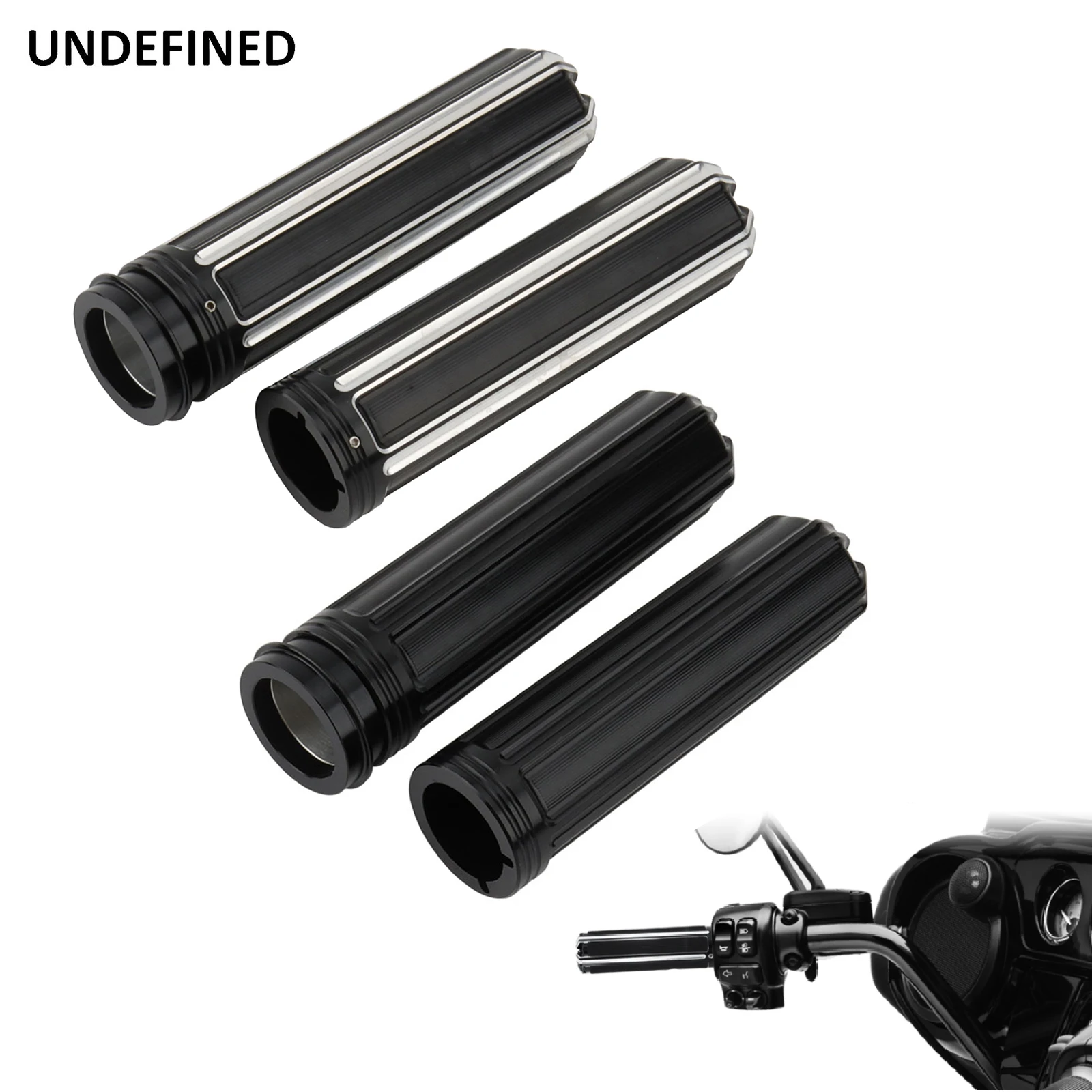 1'' Motorcycle Hand Grip Electronic Throttle Handlebar Grips 25mm ...