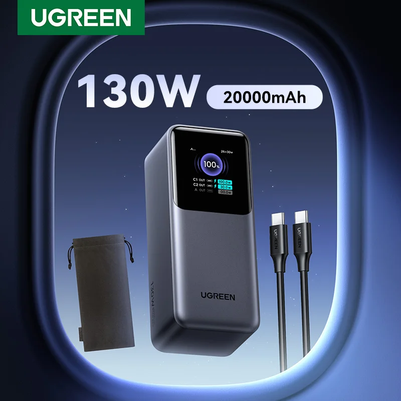 UGREEN-Nexode-130W-20000mAh-Power-Bank-Portable-PD-External-Battery ...