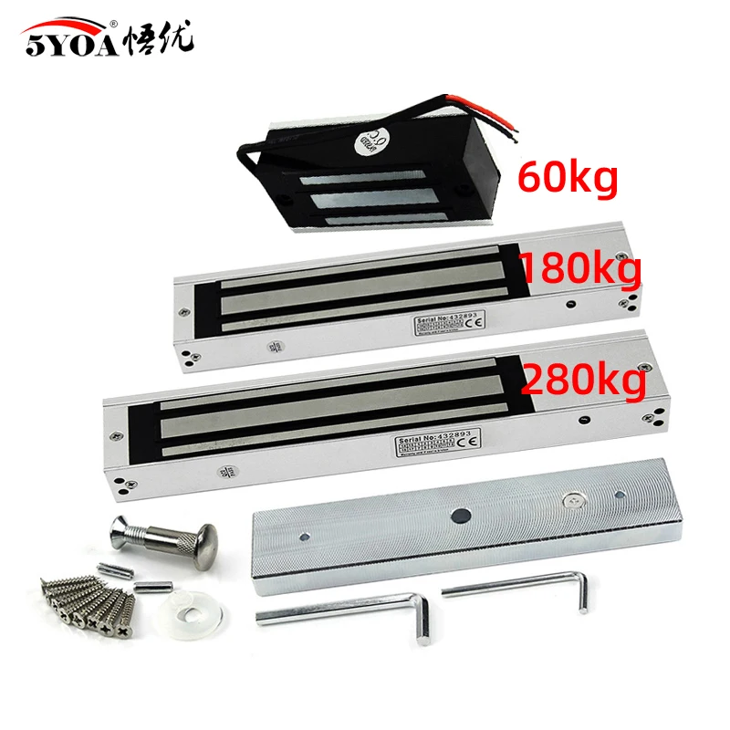 Electronic-Door-Lock-Electric-Magnetic-Lock-Gate-Opener-Suction-Holding ...