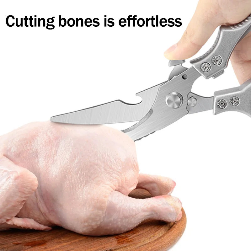 Kitchen Scissors Chicken Bones Shear Poultry Fish Scissor Aluminum ...