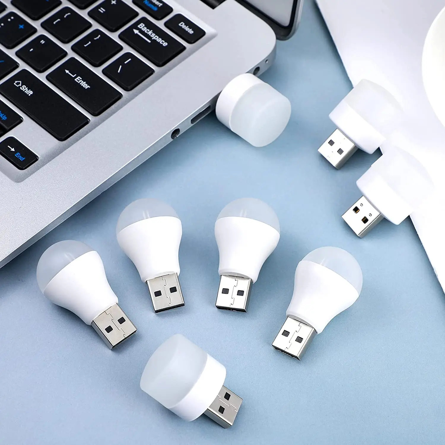 Led Bulb Lights USB Book Lamps Mini Night Light Eye Table Desk Lamp ...