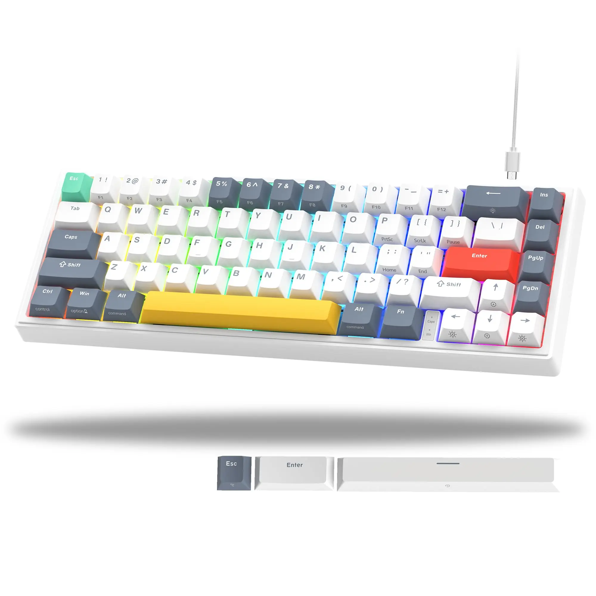 womier-Hot-Swappable-Mechanical-Keyboard-Gasket-Mounted-Gamer-Keyboard ...